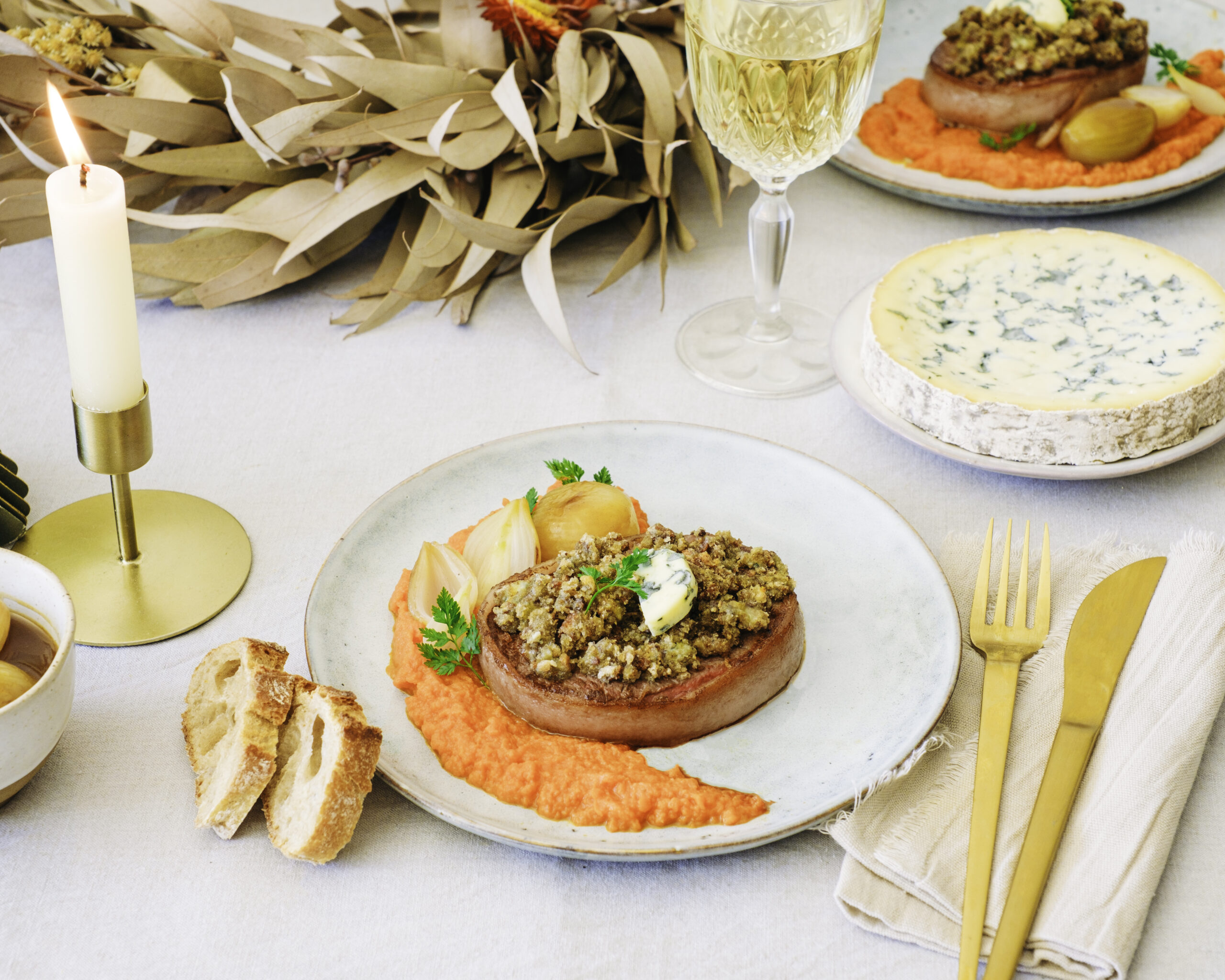 Grenadin de veau en croûte d'AOP Fourme d'Ambert - Fromage AOP Fourme d ...